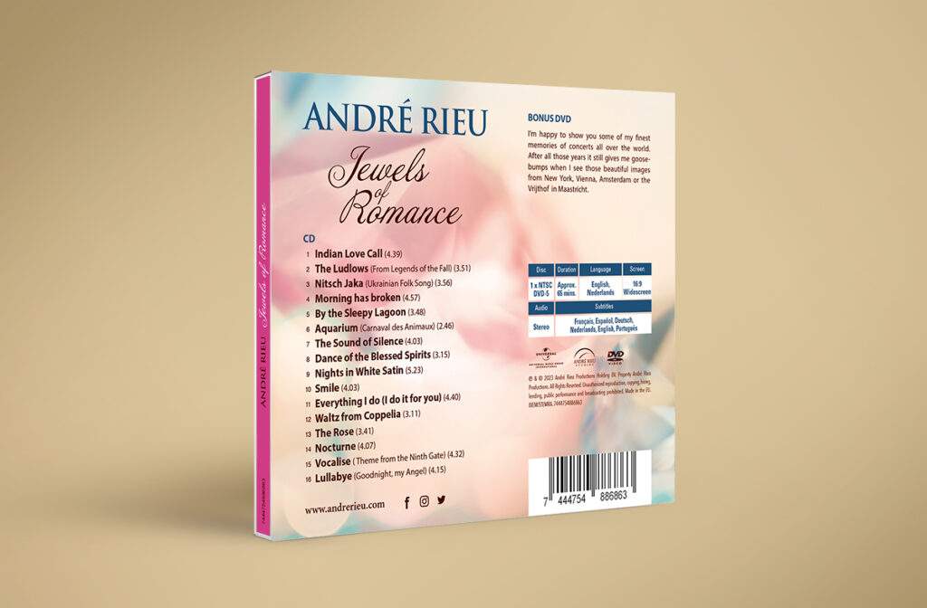 Jewels of Romance CD with bonus DVD - André Rieu Official fanshop